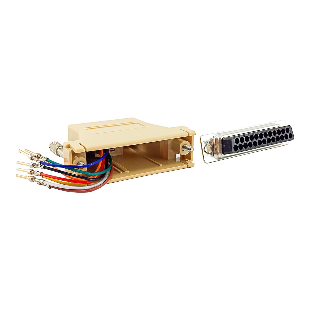 Adaptador Modular Macho RJ12 a DB25 Macho - Beige | Omega Store