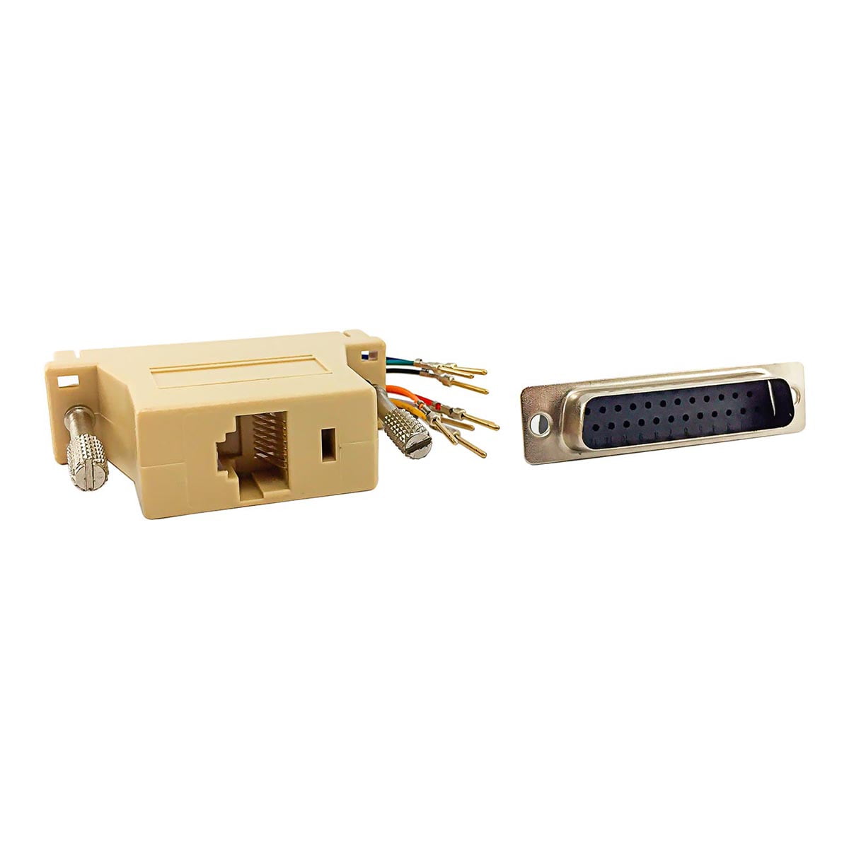 Adaptador Modular Macho RJ12 a DB25 Macho - Beige | Omega Store