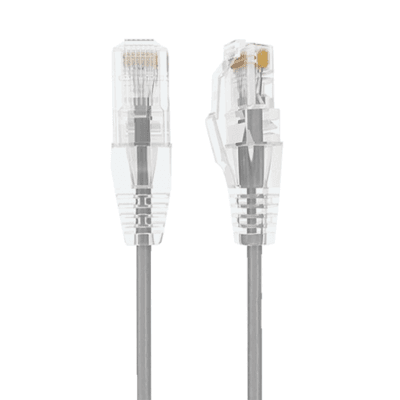 Cable UTP Categoría 6A 4.2 M Gris (Conector Transparente) | Omega Store